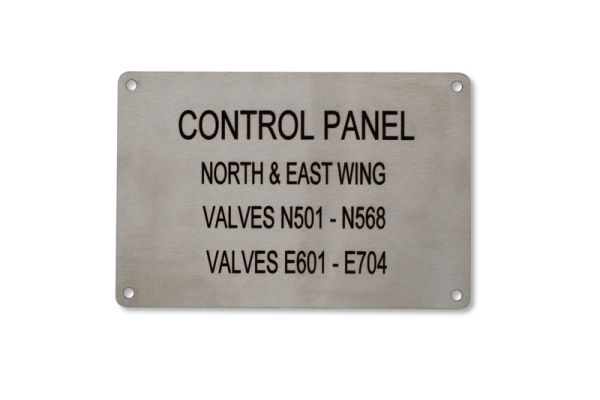 Stainless steel signage store